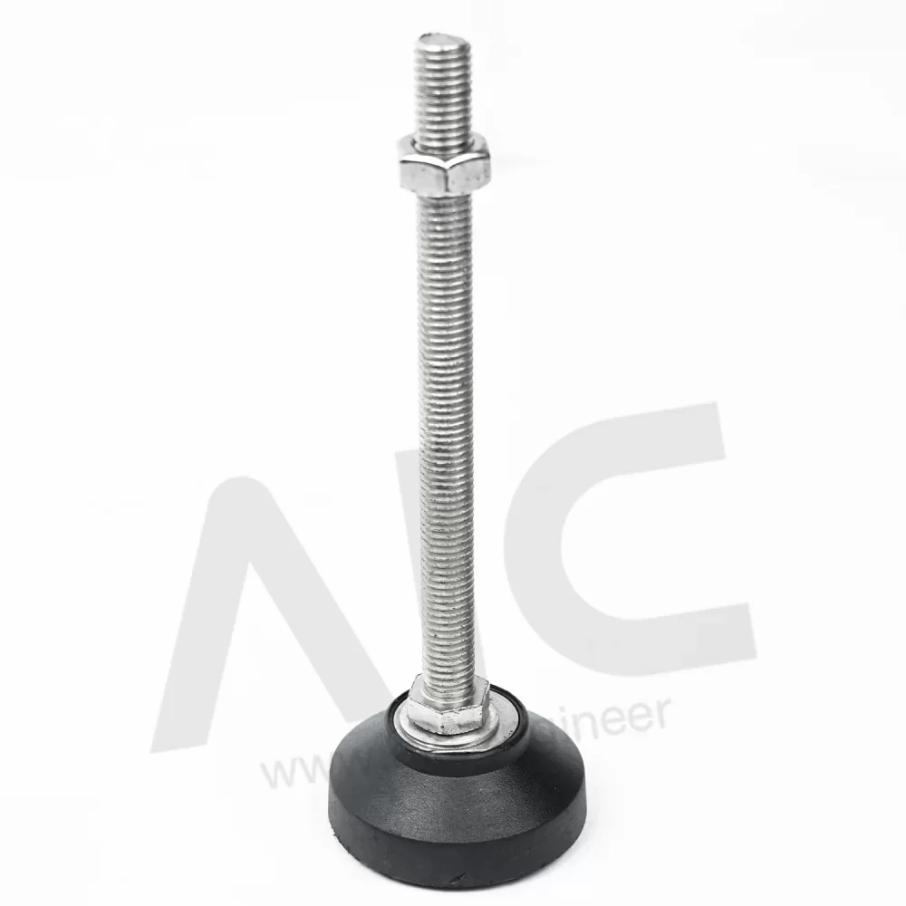 ขาฉิ่งยางฐาน 60mm M12/16 ขาตรง / ขาปรับองศา IBB-16