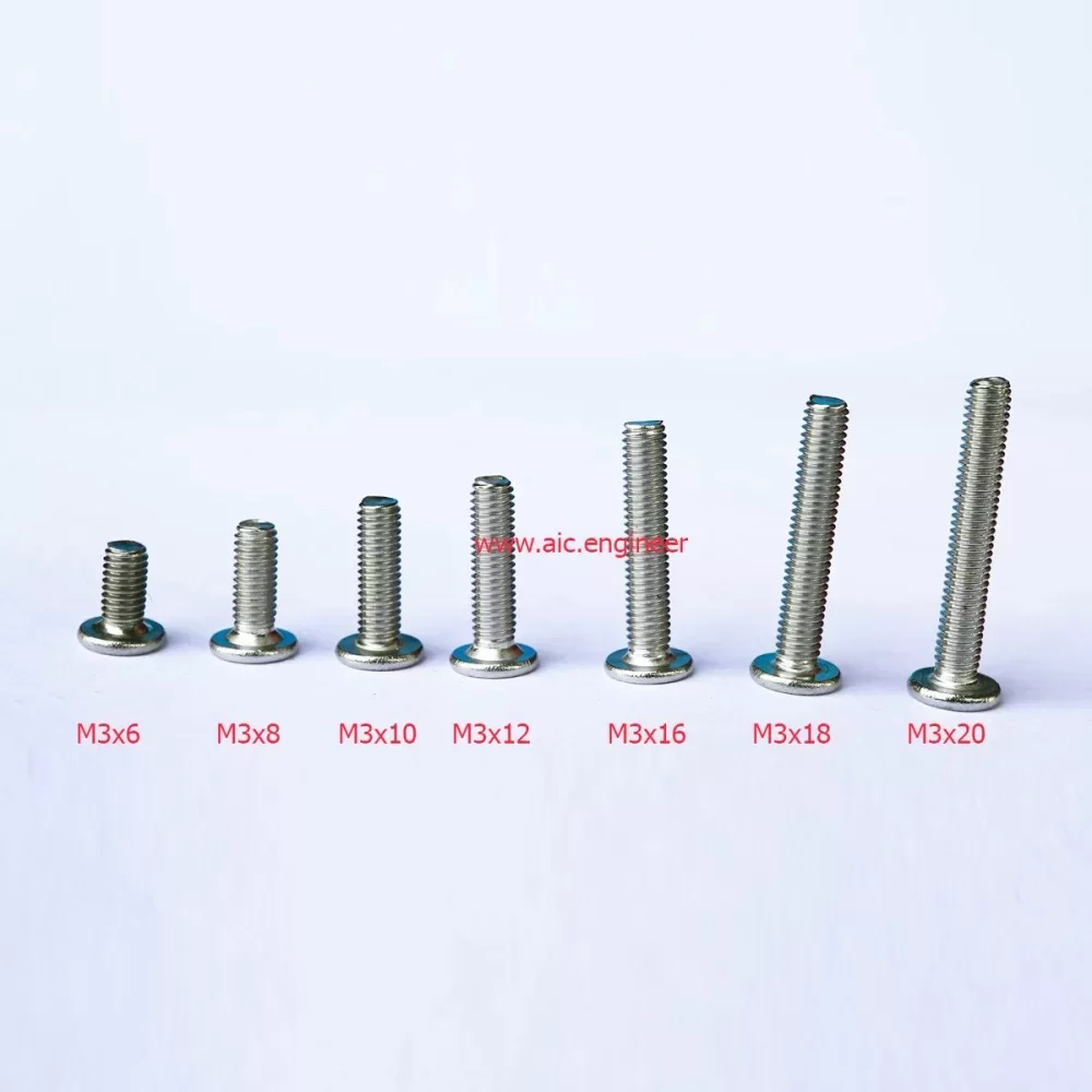 Low Cap Screw สแตนเลส M3 ความยาว 6-20มม.