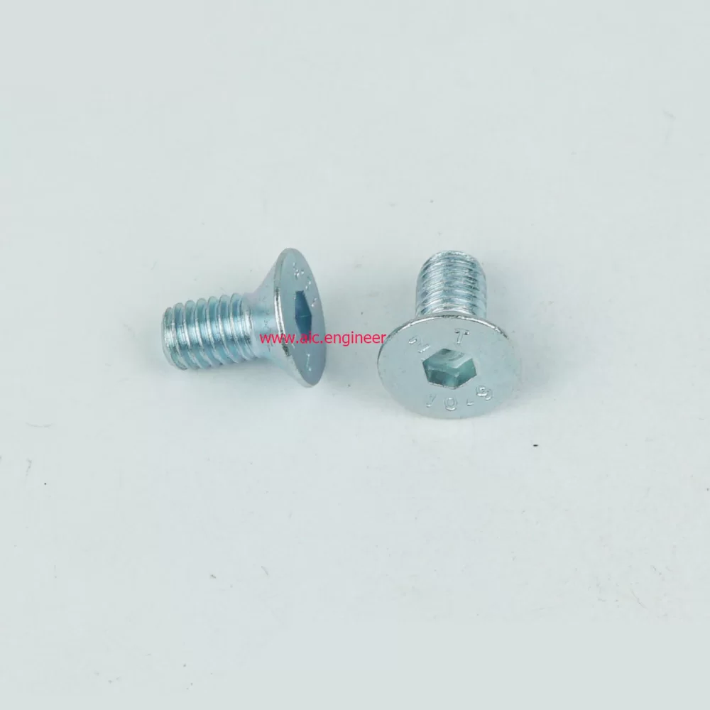 น็อตเทเปอร์หัวจมชุบขาว M8 ความยาว 15-20มม