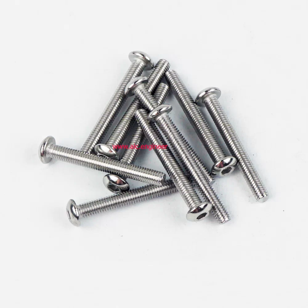 น็อตหัวจมกลมสแตนเลส M3 ความยาว 6-25มม