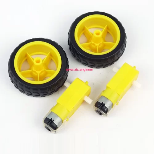 Motor with wheel for Arduino Smart Car - Pack 2